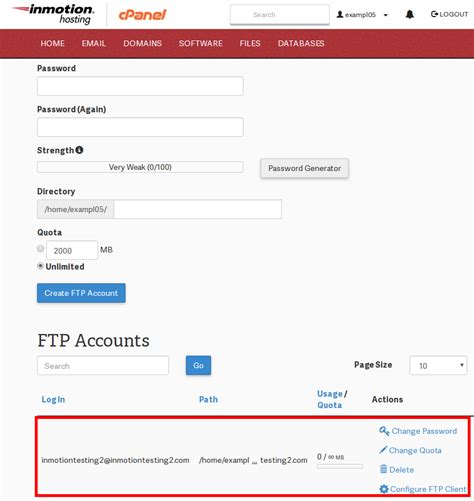 Using Ftp With Your Addon Domain Inmotion Hosting