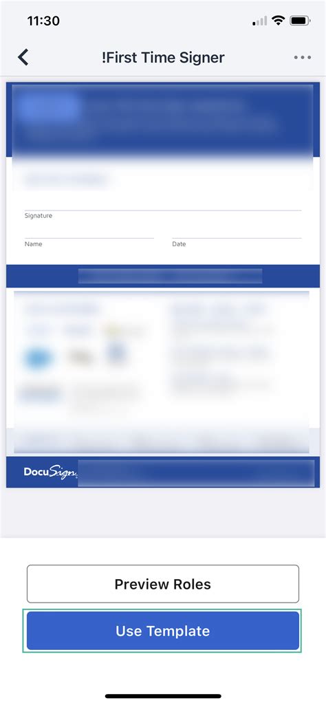 Access Templates In The Docusign Mobile App For Ios Ipad Iphone Ipod
