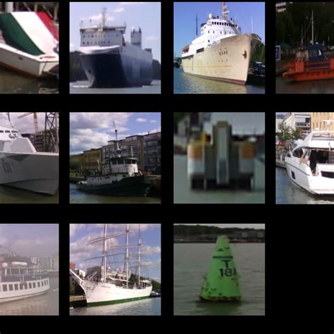 Example Images Of Annotated Objects In The ABOships Dataset A Boat