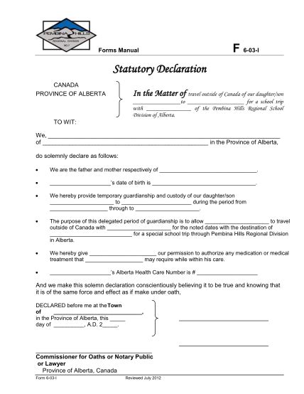 117 Statutory Declaration Form Page 3 Free To Edit Download And Print