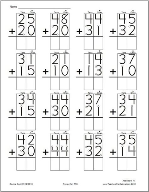 Adding Tens And Ones Adding Tens And Ones