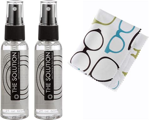 The Solution Lens Cleaner Spray 2 2oz Alcohol Free Eyeglass Lens