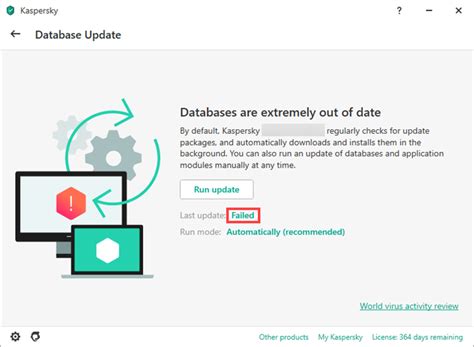 General Recommendations For Solving Database Update Issues In Kaspersky