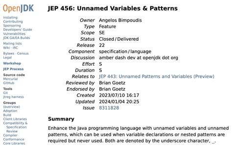 Jdk 22 功能：jep 456 未命名變數與模式是簡化程式碼的新利器 Cyberjos Is Blogging 網路老喬的深聊漫談