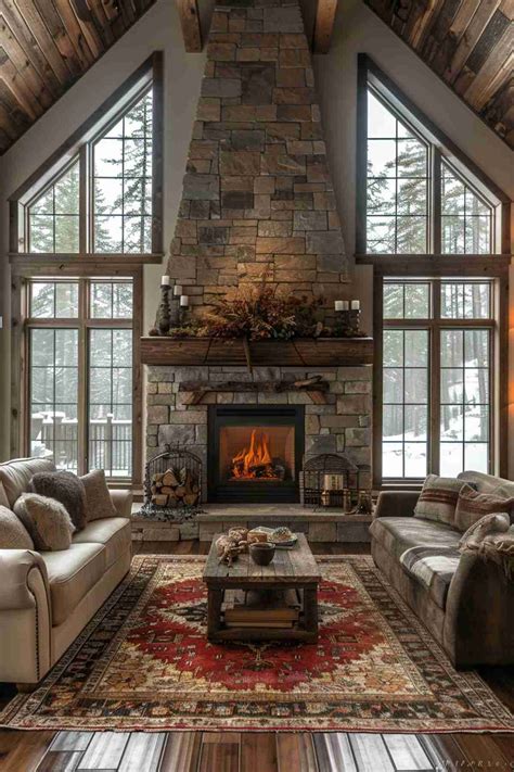40 Fireplaces With Windows On Each Side For Natural Light And Views