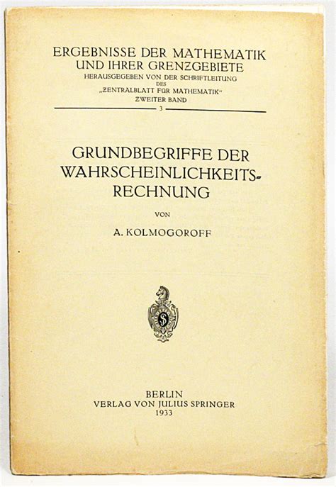 The Life And Work Of Kolmogorov Culturemath