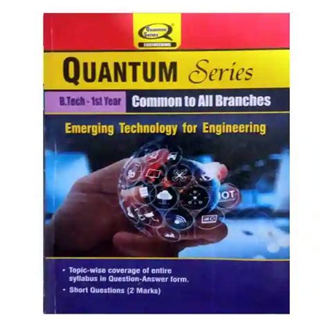 Quantum Series Btech 1st Year Common To All Branches Emerging Techn