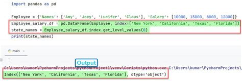 How To Get Index Values From Dataframes In Pandas Python