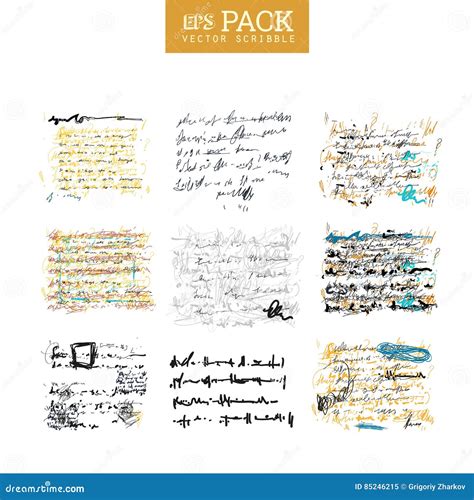 Unidentified Handwriting Scribble Vector Illustration Cartoondealer