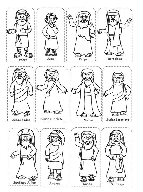 12 Disciples Activity Sheets Coloring Page