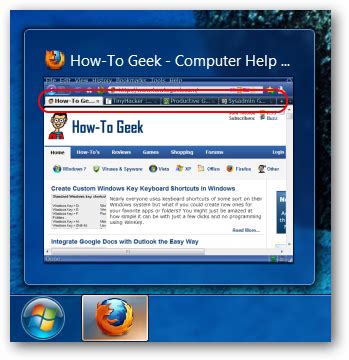 Enable Thumbnail Previews For Firefox In Windows Taskbar