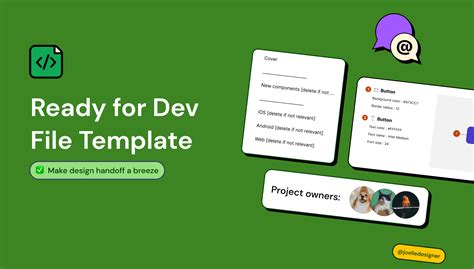 Developer Handoff File Template Figma
