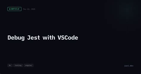 Debug Jest With Vscode Juridev