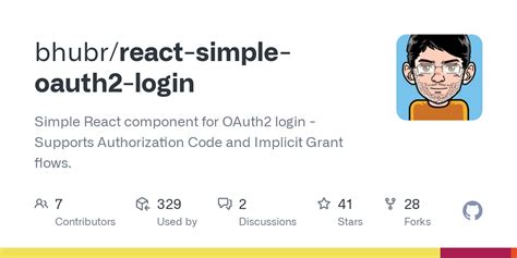 Github Bhubrreact Simple Oauth2 Login Simple React Component For