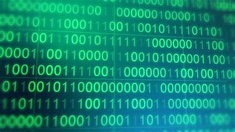 Binary Code 3d Bg With Camera Movement Abstract Binary 0 And 1 Code
