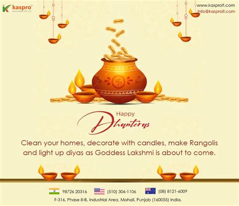 Kaspro Solutions Pvt Ltd On Linkedin Dhanteras Prosperity Success Abundance Dhanteras