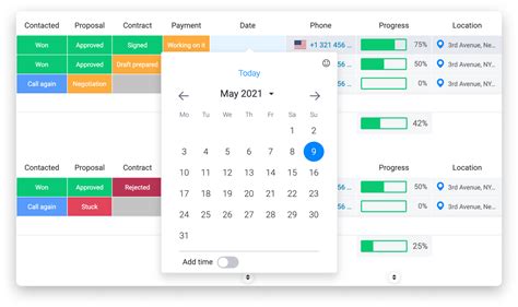 The Date Column Support