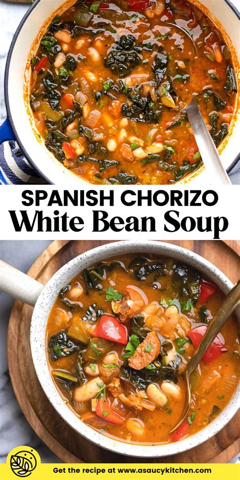 Spanish Chorizo And White Bean Soup A Saucy Kitchen