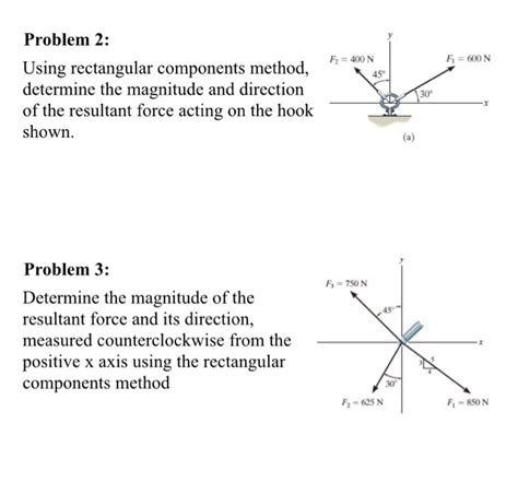 Solved Problem 2 Fi 600n Using Rectangular Components