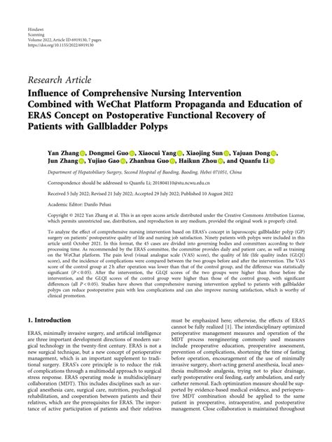 Pdf Influence Of Comprehensive Nursing Intervention Combined With Wechat Platform Propaganda