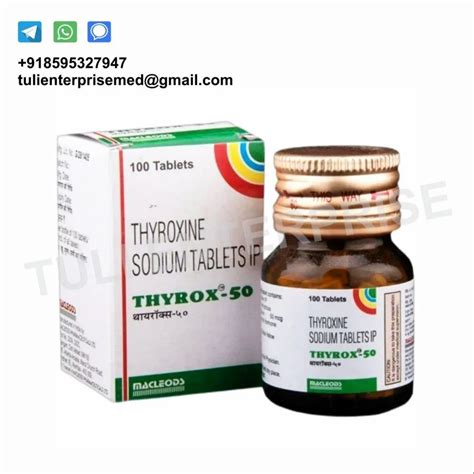 Thyroxine Sodium Tablets Ip 50 Mcg At ₹ 1200 Box New Delhi Id 25871299962