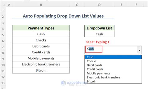 How To Auto Update Drop Down List In Excel 3 Methods