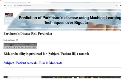 Parkinsons Disease Prediction Using Machine Learning Methods And Large