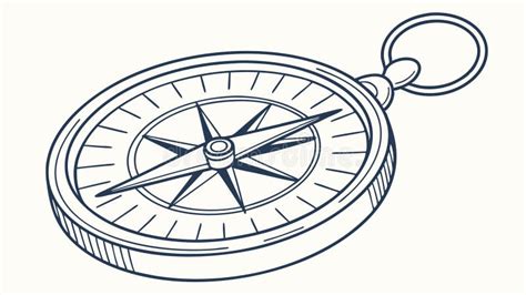 Vintage Compass Navigation Tool Direction And Guidance Vector Design