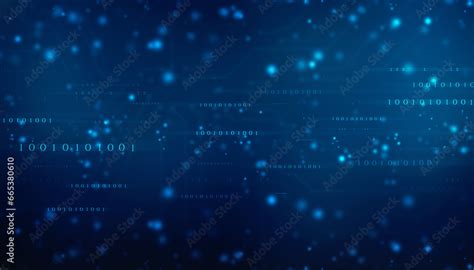 Binary Code Background Digital Abstract Technology Background Flowing Number One And Zero Text