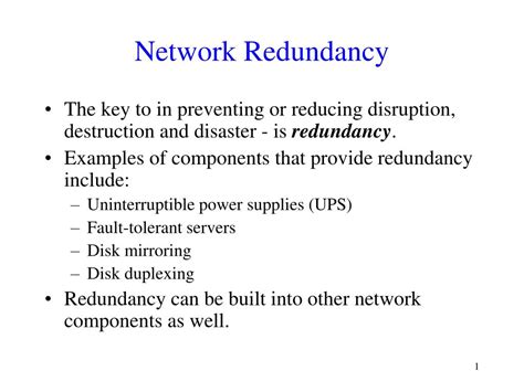 Ppt Network Redundancy Powerpoint Presentation Free Download Id 70930