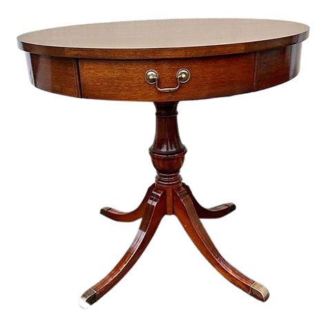Mid 20th Century Mersman Furniture Vintage Federal Style Mahogany Drum