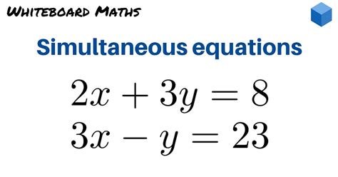 How To Solve Linear Simultaneous Equations ~ Maths Master Aak
