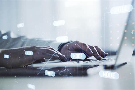 Premium Photo Multi Exposure Of Abstract Software Development