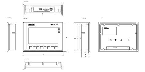 Siemens Simatic 6av2123 2ga03 0ax0 Màn Hình Simatics Hmi