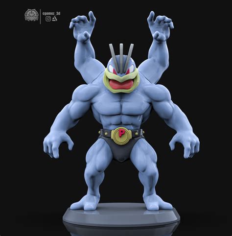 🐉 Machamp・ Stl File For ・cults