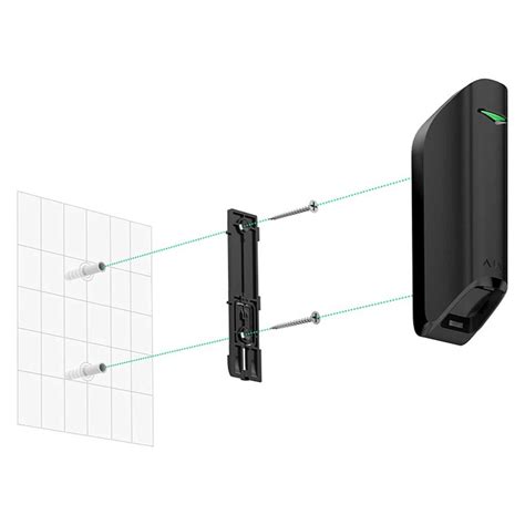 Ajax Motionprotect Curtain Black Narrow Beam Indoor Motion Detector Alarm System