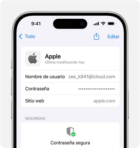 Buscar Contraseñas Y Llaves De Acceso Guardadas En El Iphone Soporte Técnico De Apple Us