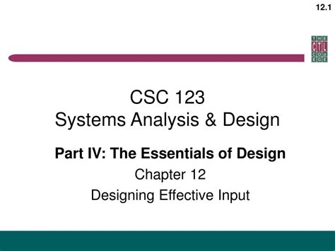 PPT CSC Systems Analysis Design PowerPoint Presentation ID