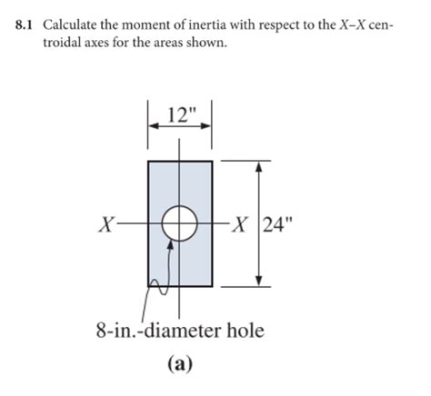 Solved Calculate The Moment Of Inertia With Respect To Chegg Com