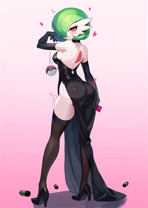 Gardevoir Nintendo Pokemon Highres Ass Black Dress Breasts