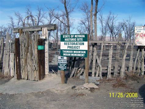 Thunder Mountain Indian Monument Imlay Nevada Attractions