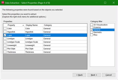 Solved Table From Layer Information Of Selected Polylines Autodesk