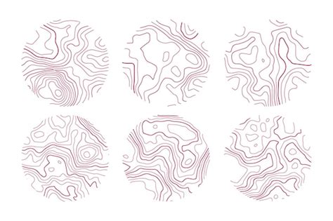 Premium Vector Topographic Map Circle Pattern