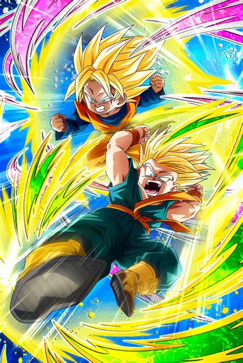Dragon Ball Poster Dbz Goten And Trunks Charge To Battle 12inx18in Free