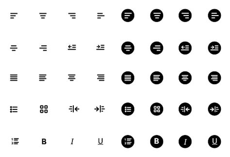 텍스트 편집기 아이콘 집합입니다 팩 벡터 픽토그램 세트입니다 Ux 인포그래픽 웹 앱 또는 비즈니스 프레젠테이션 교열 담당자에 대한 스톡 벡터 아트 및 기타 이미지 Istock