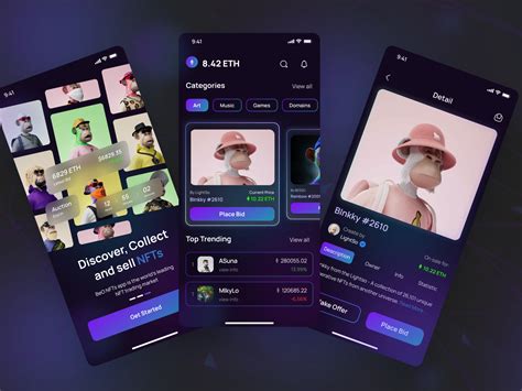 Nfts Ui Mobie App Design By Do Thang On Dribbble