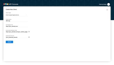 register client app javascript sdk online help zoho crm