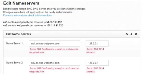 How To Set Up Nameservers In Cwp Plothost