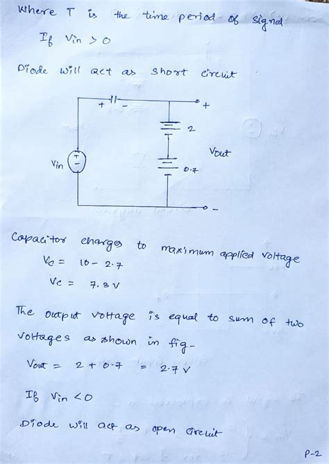Solved Design A Diode Clamper To Generate A Steady State Output Course Hero