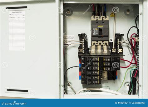 Electricity Circuit Breakers Stock Image Image Of District
